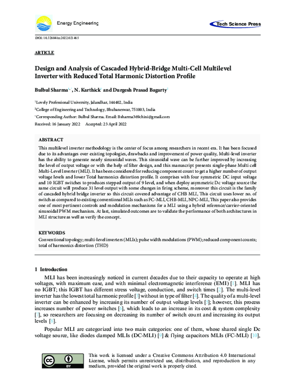 (PDF) Design and Analysis of Cascaded Hybrid-Bridge Multi-Cell ...