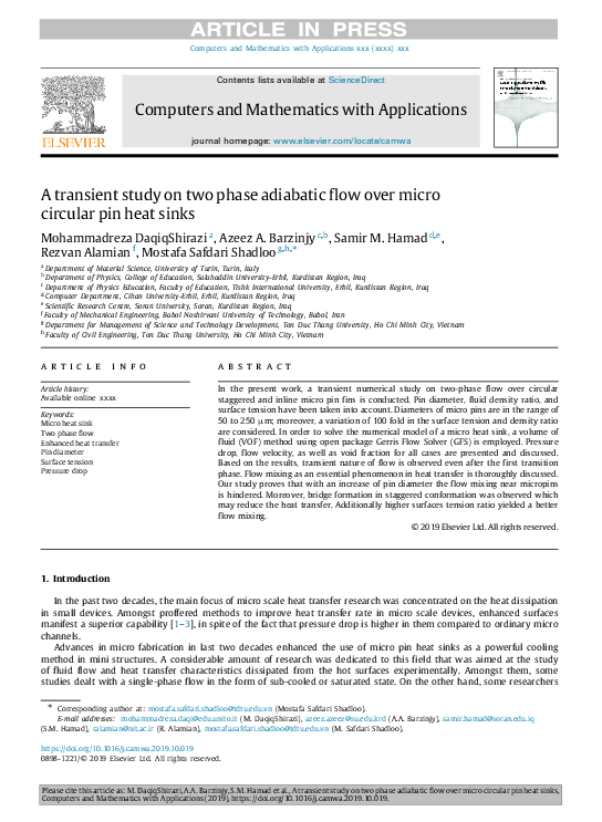 (PDF) A transient study on two phase adiabatic flow over micro circular ...