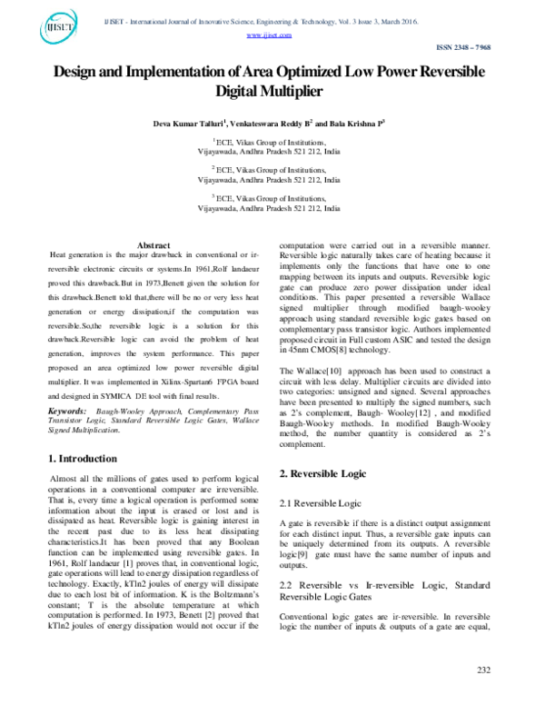 (PDF) Design and Implementation of Area Optimized, Low Complexity CMOS 32nm Technology Based NCO