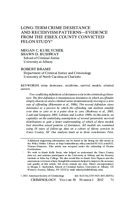 Convicted Felon Model