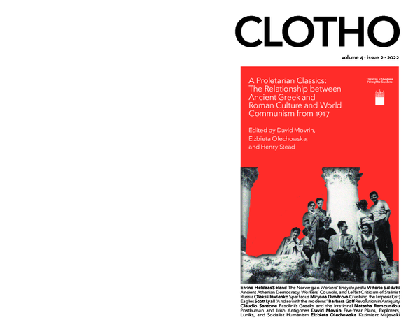(PDF) A Proletarian Classics: The Relationship between Ancient Greek ...
