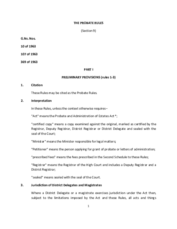 (PDF) THE PROBATE RULES