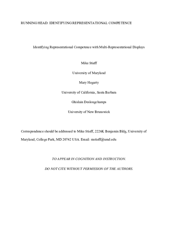 (PDF) Identifying Representational Competence With Multi ...