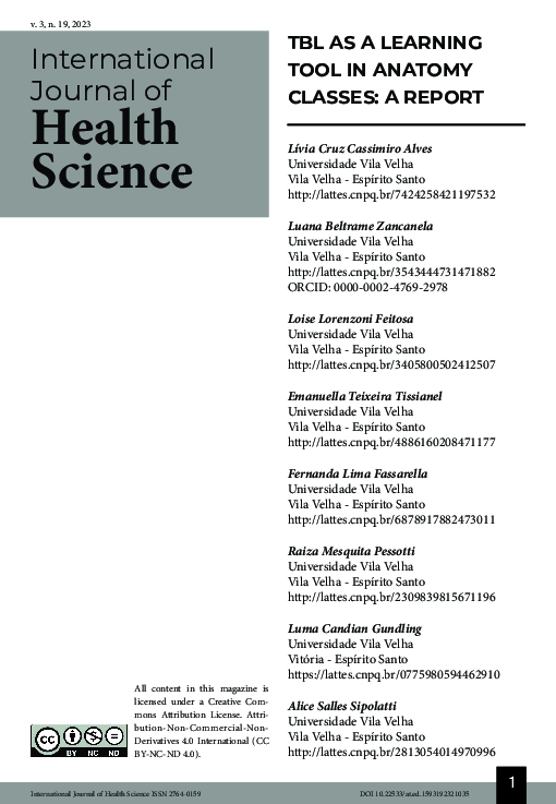 (PDF) TBL AS A LEARNING TOOL IN ANATOMY CLASSES: A REPORT (Atena Editora)