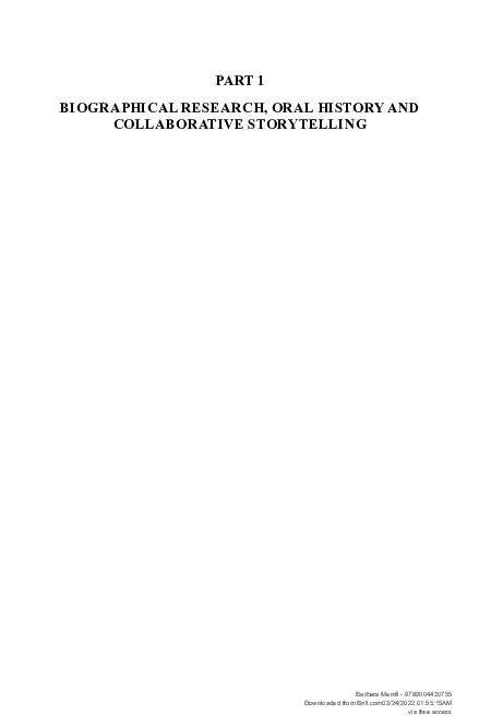 (PDF) Biographical Inquiry