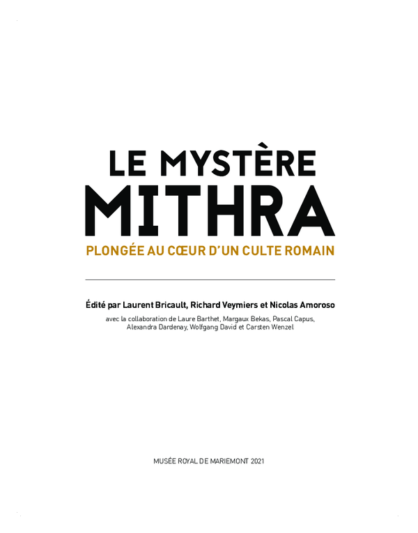 (PDF) Mithra en Germanie et en Rhétie.