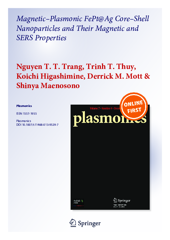 (PDF) Magnetic–Plasmonic FePt@Ag Core–Shell Nanoparticles and Their ...