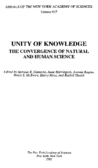 (PDF) Unity of Knowledge: The Convergence of Natural and Human Science ...