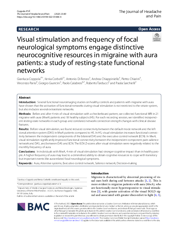 (PDF) Visual stimulation and frequency of focal neurological symptoms ...