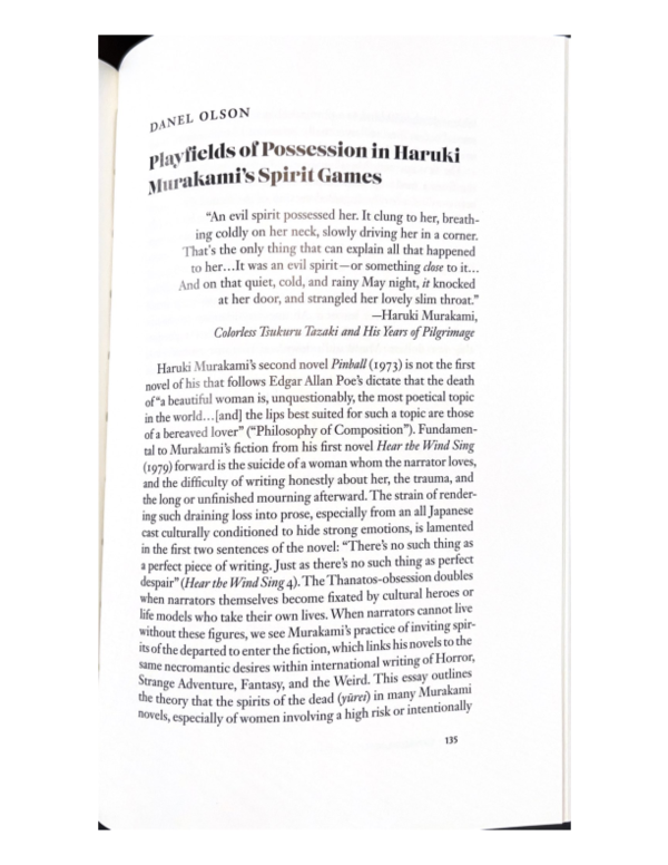 (PDF) “Playfields of Possession in Haruki Murakami's Spirit Games” (2023)
