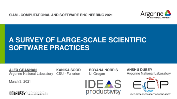 (PDF) Survey on HPC Scientific Software Practices