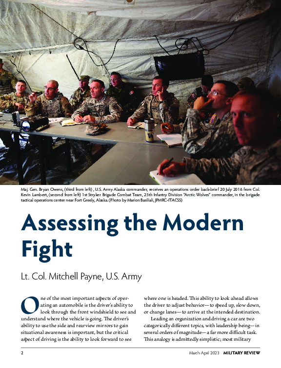 (PDF) Assessing the Modern Fight