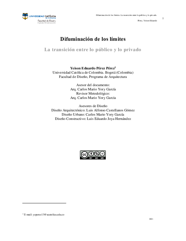 (PDF) Difuminación de los límites, La transición entre lo público y lo ...