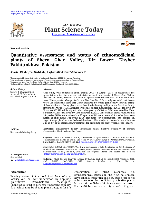 (PDF) Plant Science Today