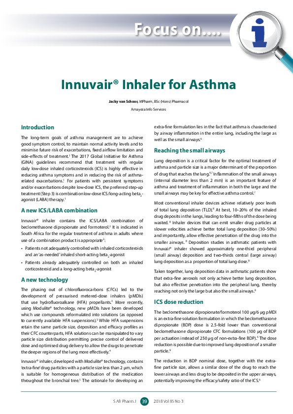 (PDF) Innuvair ® Inhaler for Asthma