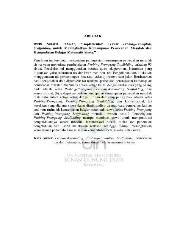 (PDF) Implementasi teknik Probing-Prompting Scaffolding untuk ...
