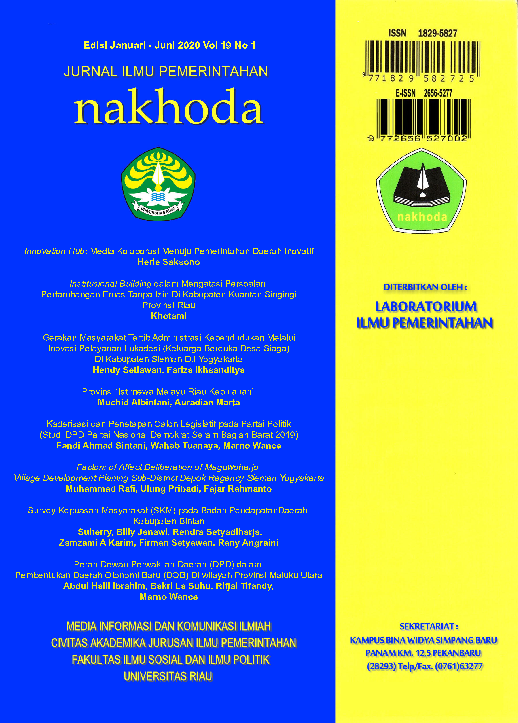 (PDF) Kaderisasi Dan Penetapan Calon Legislatif Pada Partai Politik (Studi DPD Partai Nasional ...