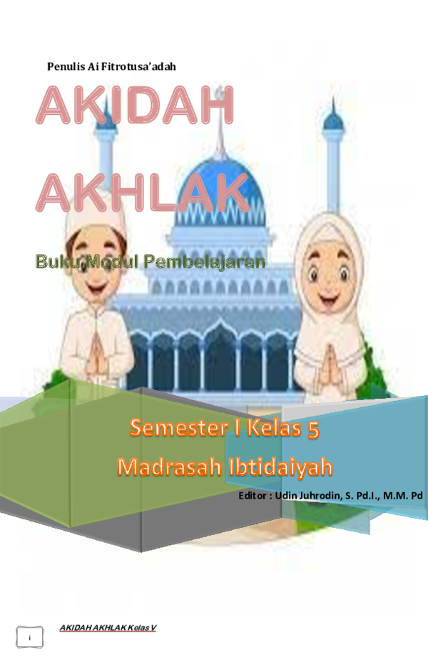 (PDF) MODUL PEMBELAJARAN AKIDAH AKHLAK KELAS V MADRASAH IBTIDAIYAH