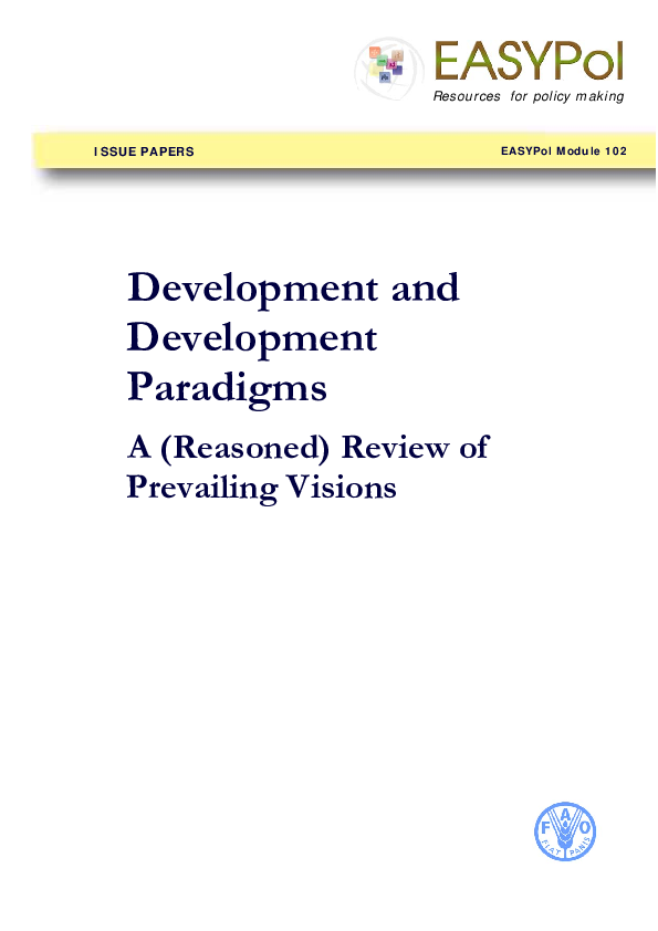 (PDF) Development and Development Paradigms : A (Reasoned) Review of ...