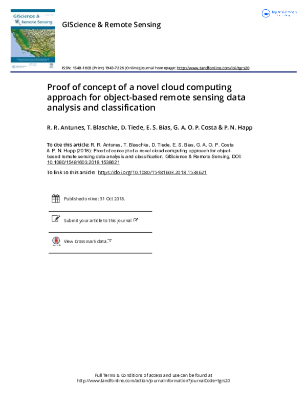 (PDF) Proof of concept of a novel cloud computing approach for object-based remote sensing data ...