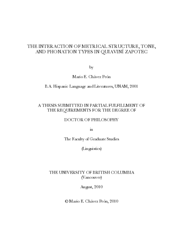 (PDF) The interaction of metrical structure, tone, and phonation types ...