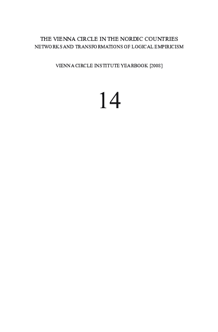 (PDF) The Vienna Circle in the Nordic Countries