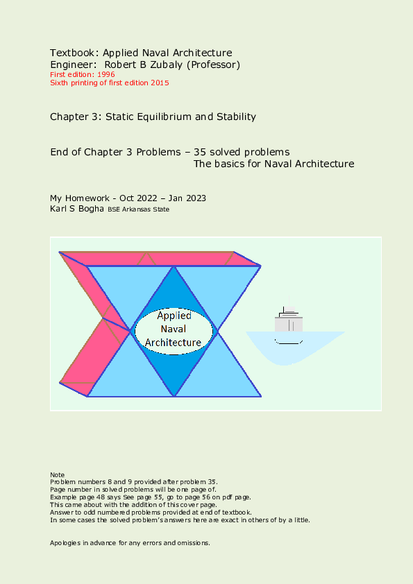 (PDF) Naval Architecture: Principles of Stability Part 1 of 3.