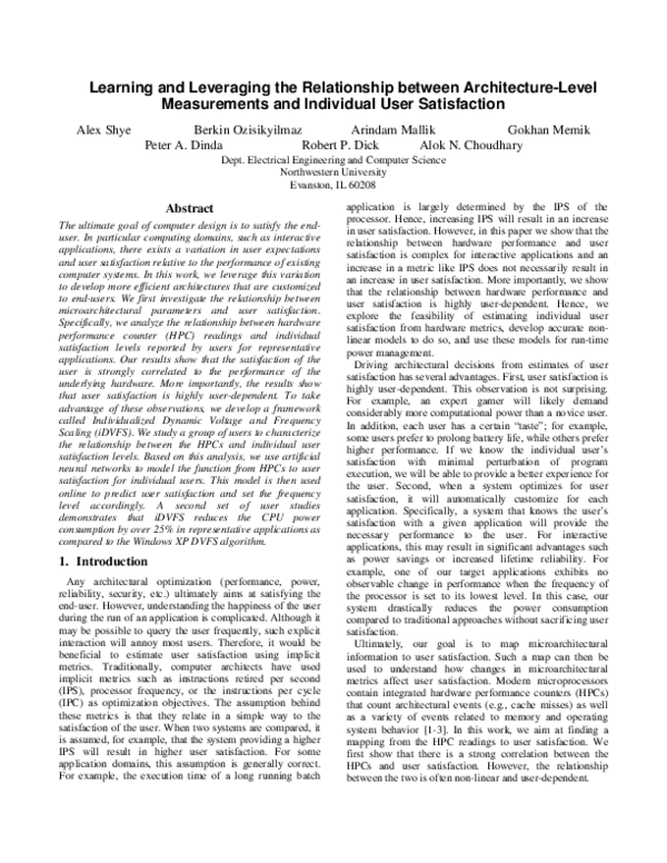 (PDF) Learning and Leveraging the Relationship between Architecture-Level Measurements and ...