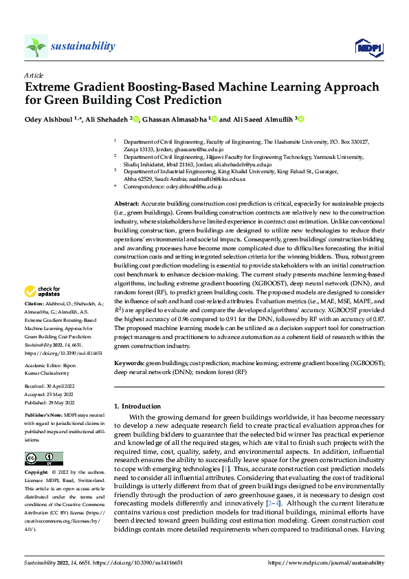 (PDF) Extreme Gradient Boosting-Based Machine Learning Approach for ...