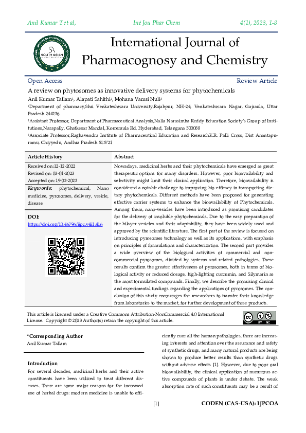 (PDF) A review on phytosomes as innovative delivery systems for ...