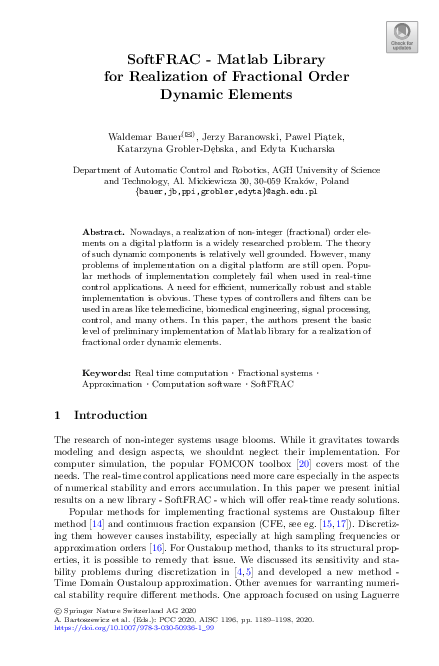 (PDF) SoftFRAC - Matlab Library for Realization of Fractional Order ...