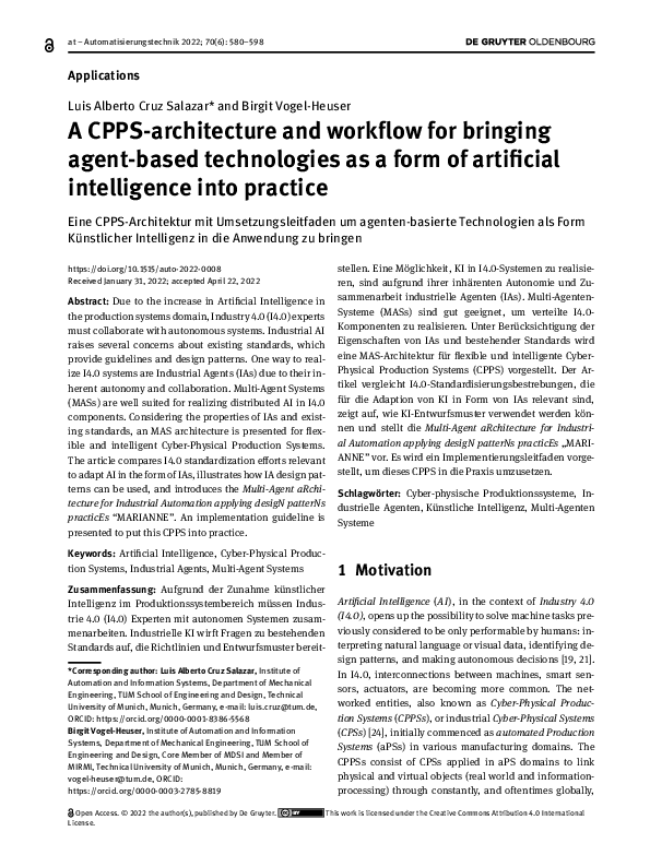 (PDF) A CPPS-architecture and workflow for bringing agent-based technologies as a form of ...