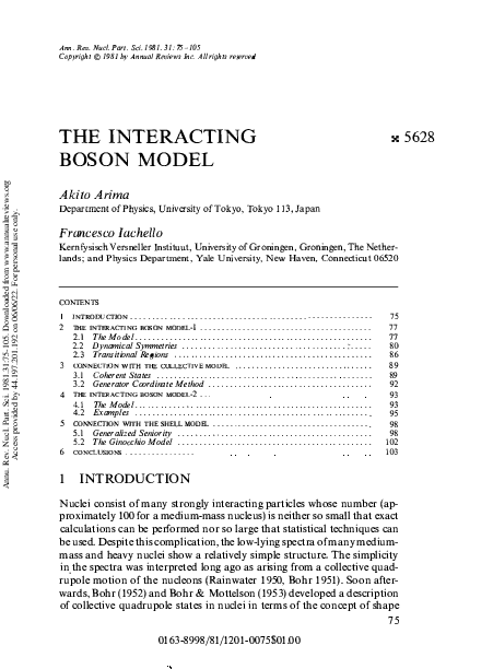 (PDF) The Interacting Boson Model