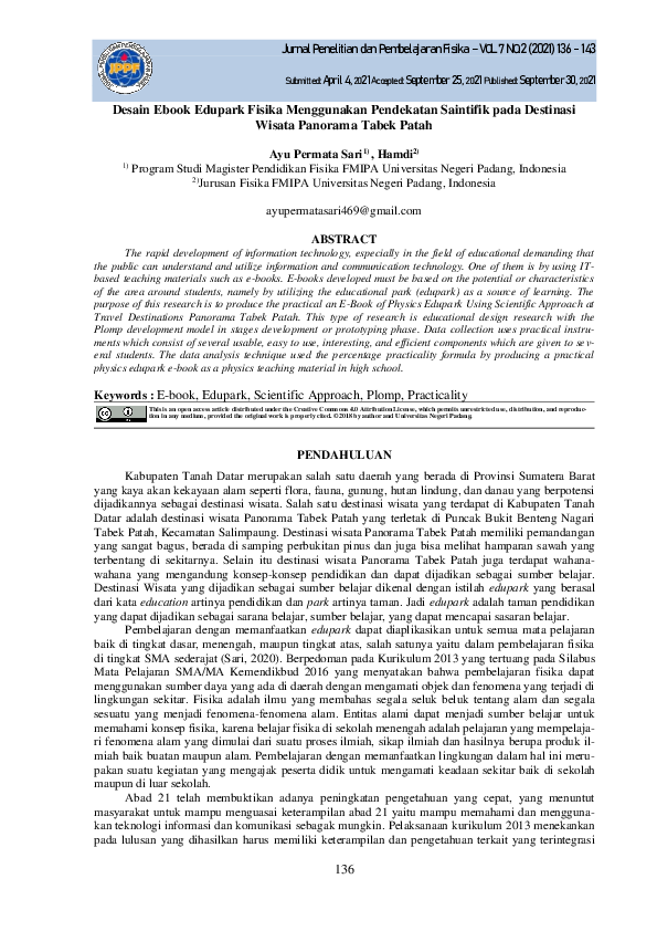 (PDF) Praktikalitas Ebook Edupark Fisika Menggunakan Pendekatan ...