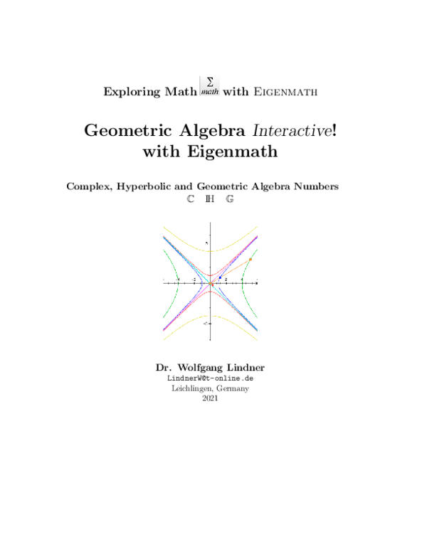 (PDF) LAi6: Complex and Hyperbolic Numbers . Geometric Algebra