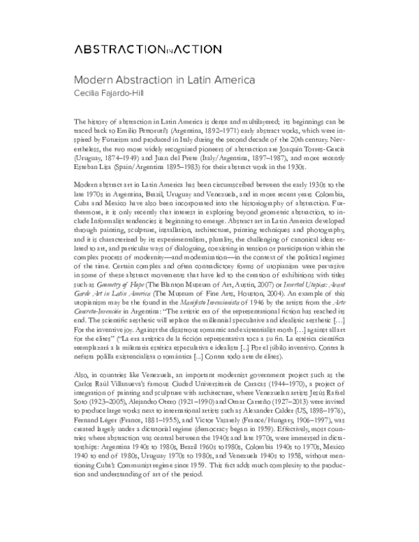 (PDF) Modern Abstraction in Latin America