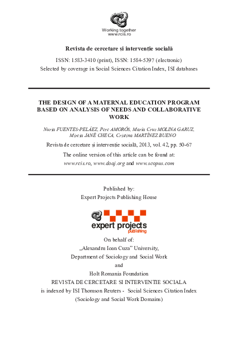 (PDF) The design of a maternal education program based on analysis of ...