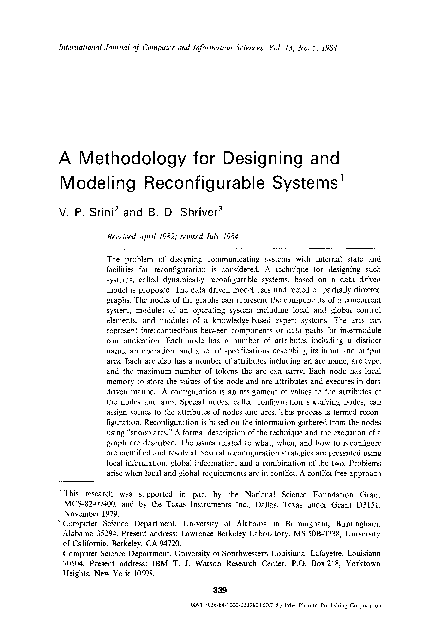 (PDF) Designing Dynamically Reconfigurable Systems