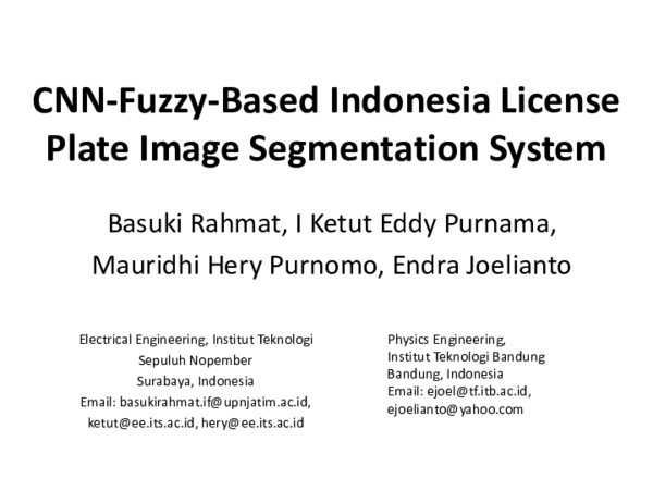 (PDF) IEEE CSAE 2013 - CNN-Fuzzy-Based Indonesia License Plate Image ...