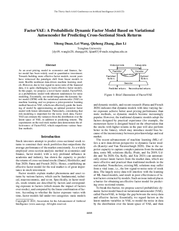 (PDF) FactorVAE: A Probabilistic Dynamic Factor Model Based on Variational Autoencoder for ...