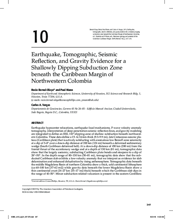 (PDF) Earthquake, tomographic, seismic reflection, and gravity evidence ...