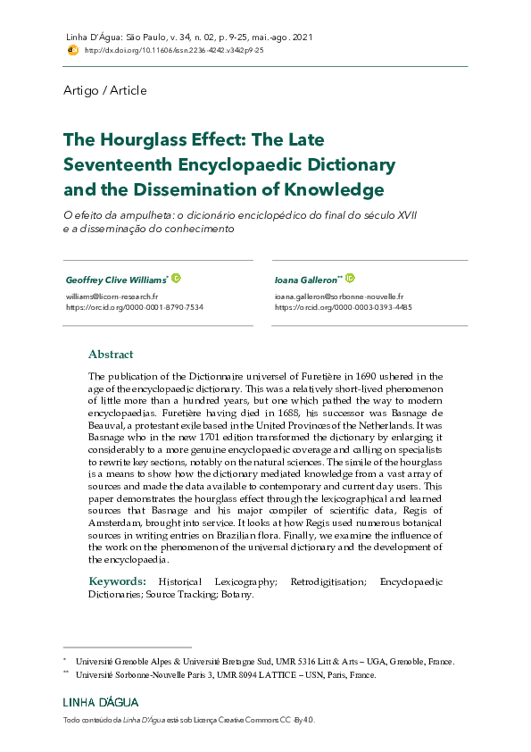 (PDF) Hourglass Effect: The Late Seventeenth Encyclopaedic Dictionary ...