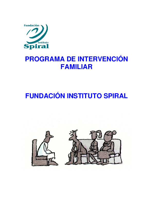 (PDF) Programa de Intervención Familiar