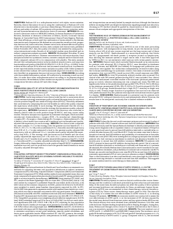 (PDF) Evaluating Different Indirect Treatment Comparison Approaches: A Case Study in Acute ...