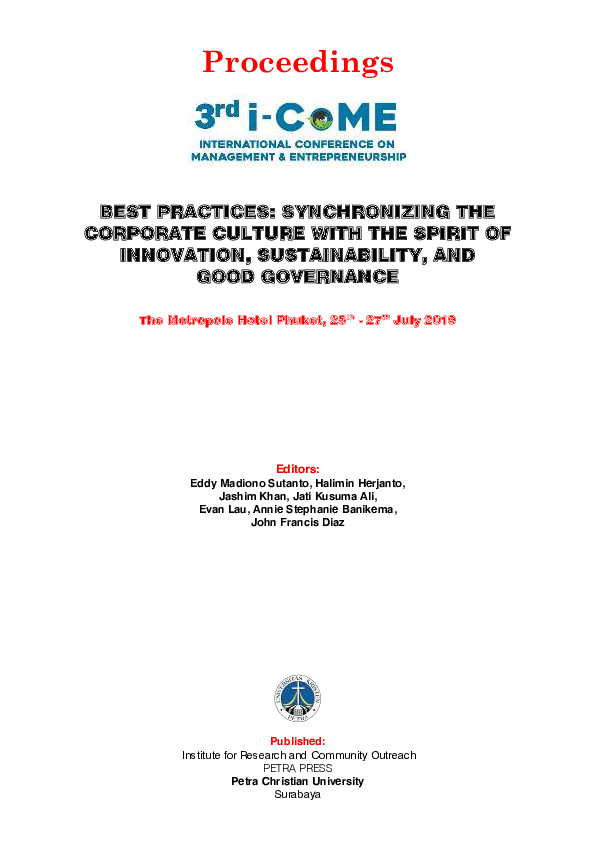 (PDF) PROCEEDING 3rd i-CoME 2019