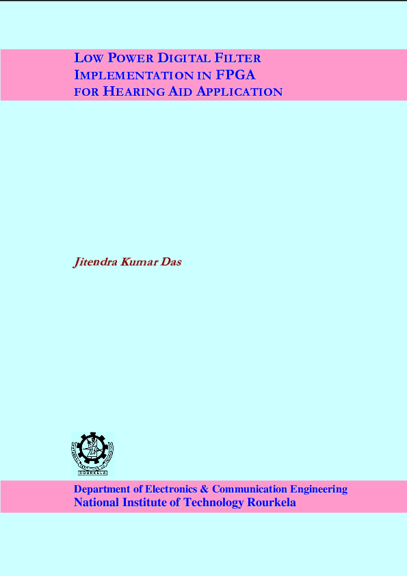 Pdf Low Power Digital Filter Implementation In Fpga
