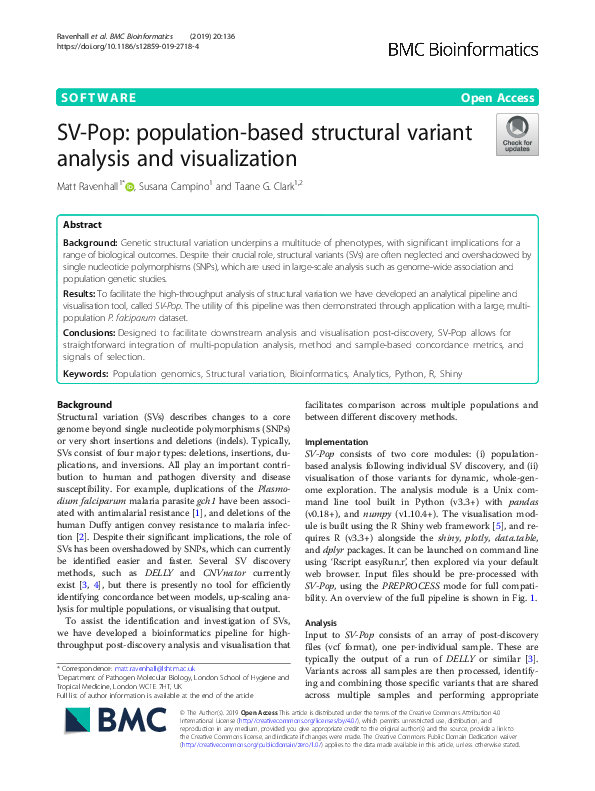 (PDF) SV-Pop: population-based structural variant analysis and visualization