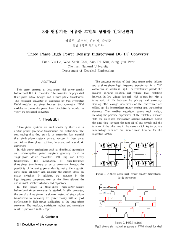 (PDF) Three-Phase High-Power-Density Bidirectional DC-DC Converter