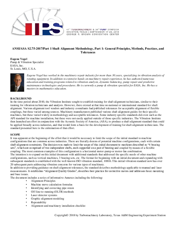 (PDF) ANSI/ASA S2.75-2017/Part 1 Shaft Alignment Methodology, Part 1 ...