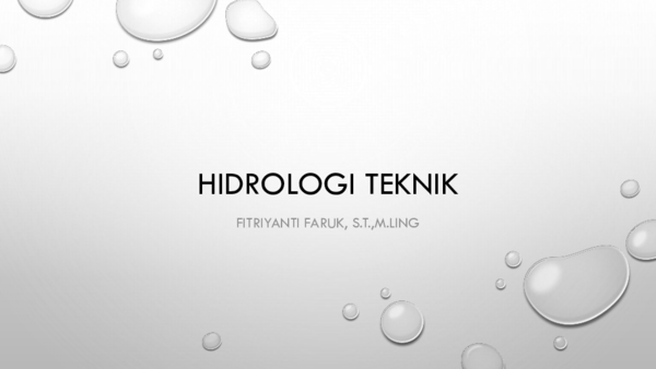 (PDF) HIDROLOGI TEKNIK